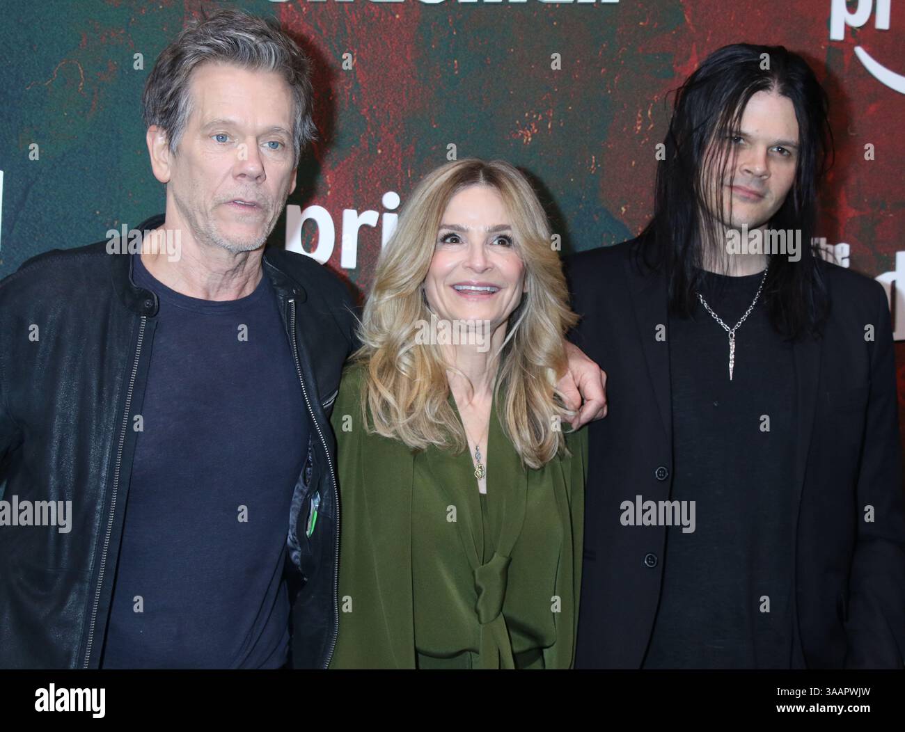New York, USA. March 31, 2025 Kevin Bacon, Kyra Sedgwick and Travis ...