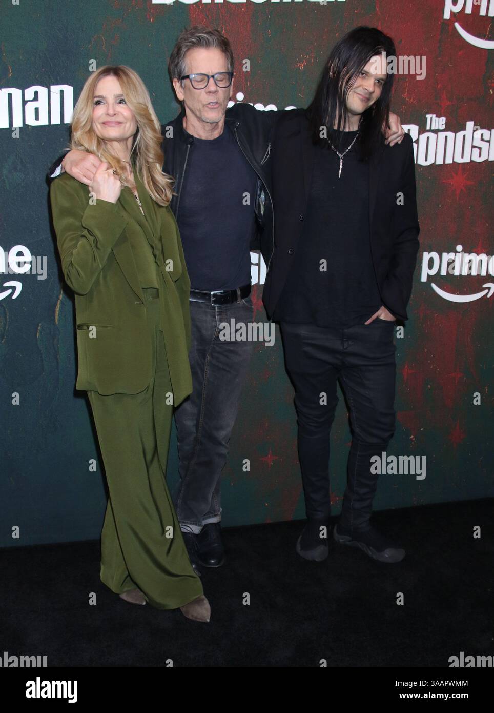 New York, USA. March 31, 2025 Kevin Bacon, Kyra Sedgwick and Travis ...