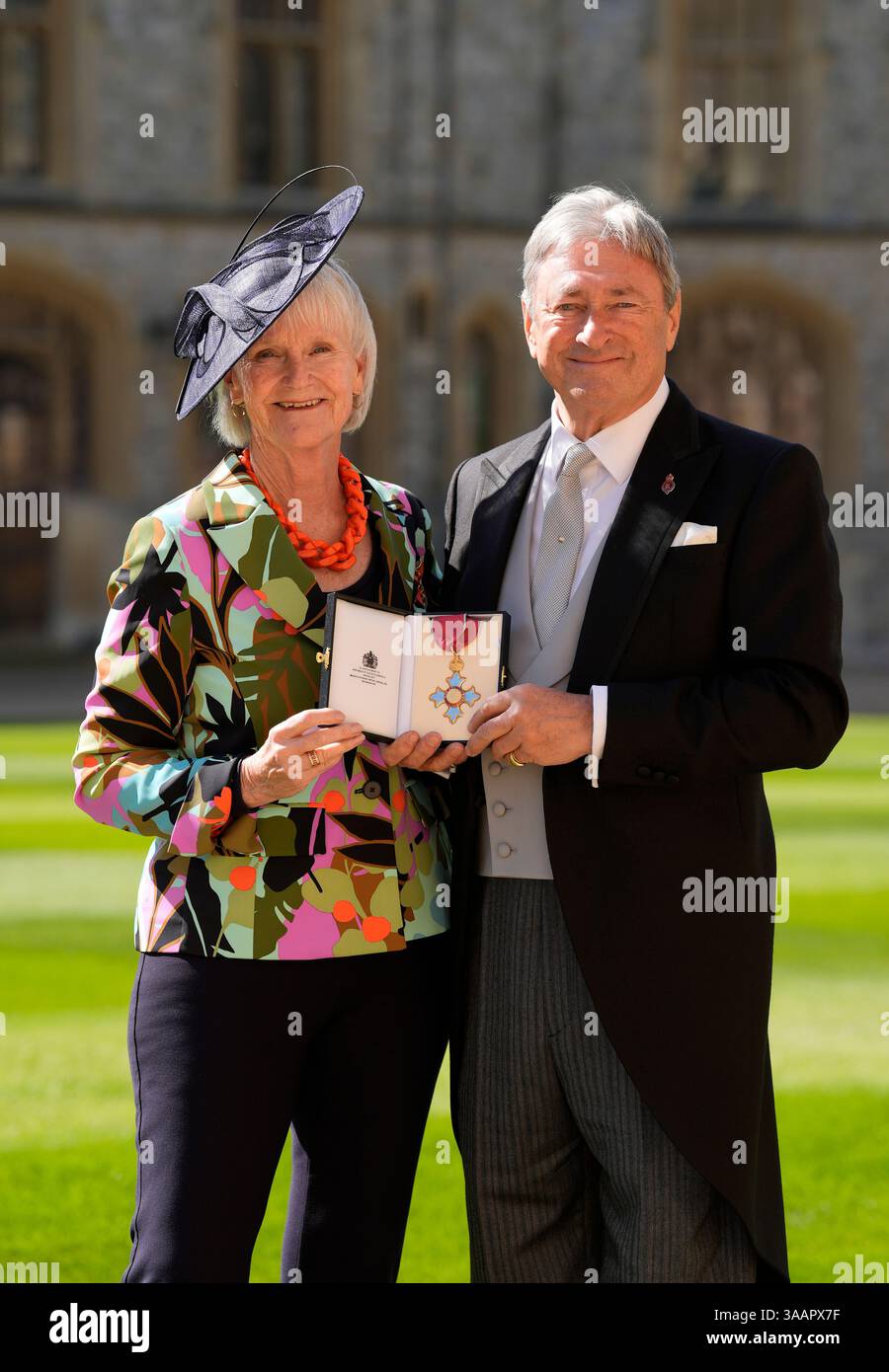 Alan Titchmarsh with his wife Alison after being made a Commander of ...