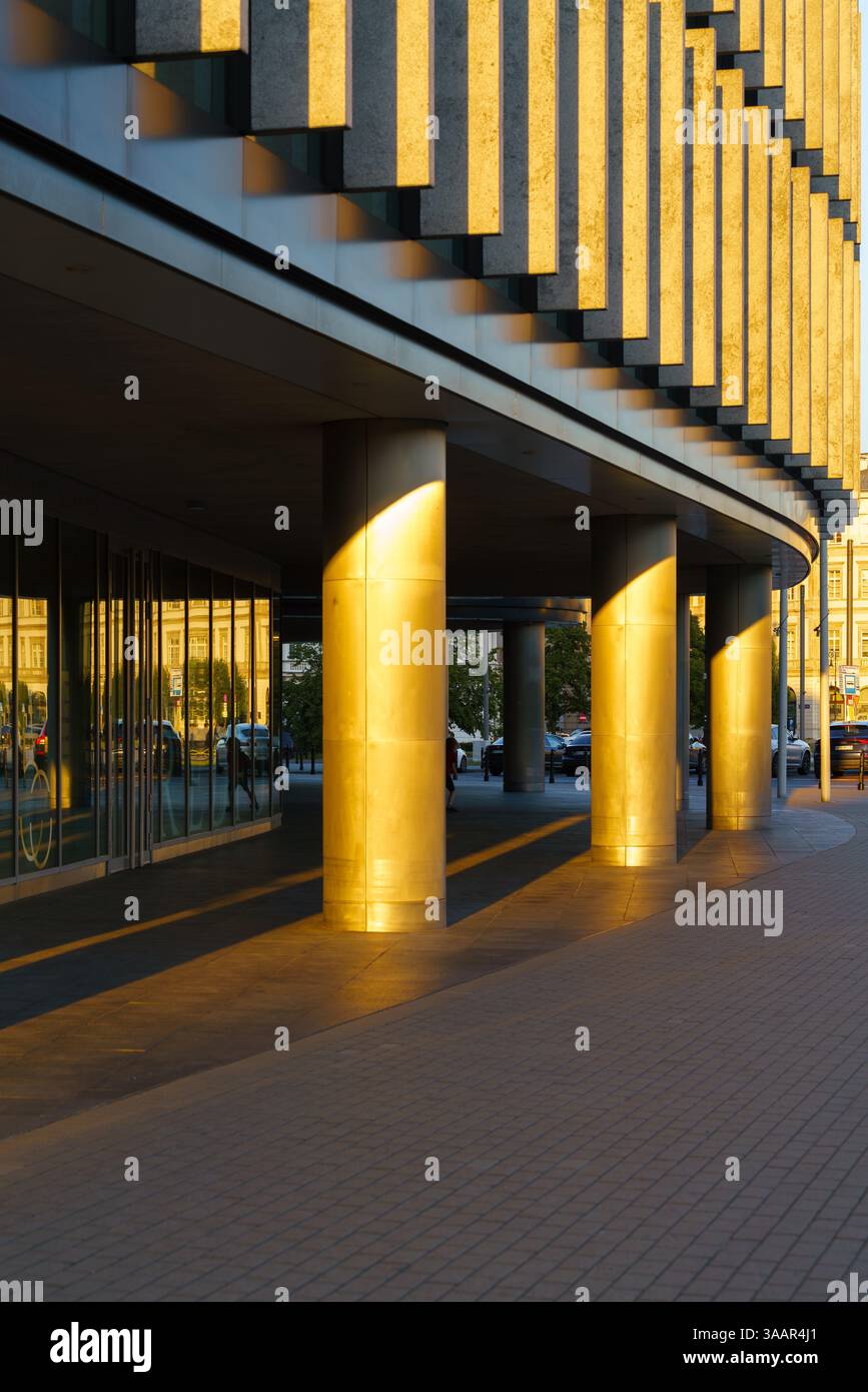 Late evening view of Metropolitan building on Plac Pilsudskiego ...