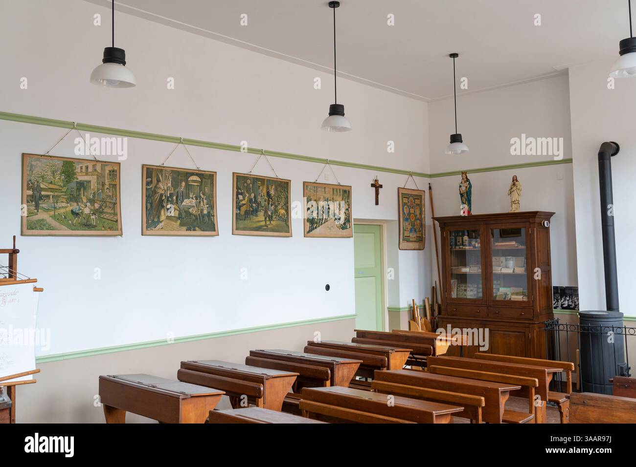 Historical classroom in the Netherlands, Roman Catholic education 1920s ...