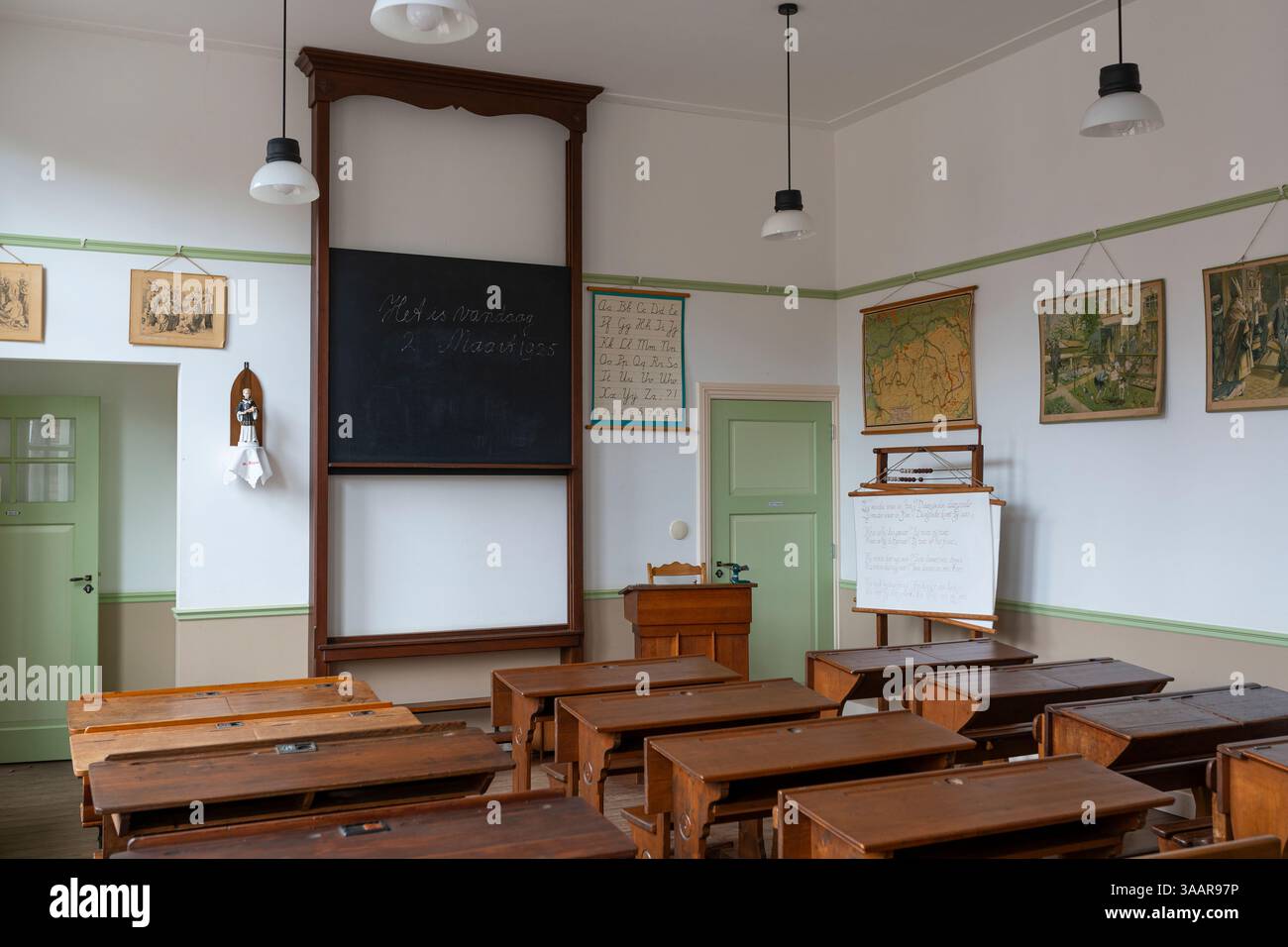 Historical classroom in the Netherlands, Roman Catholic education 1920s ...