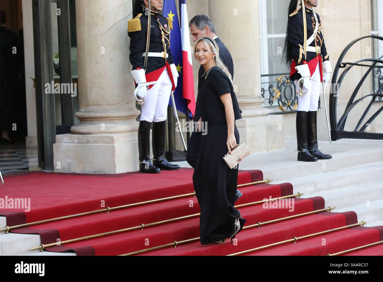Paris, France on 31 March, 2025, Rodolphe Saade and wife Veronique ...