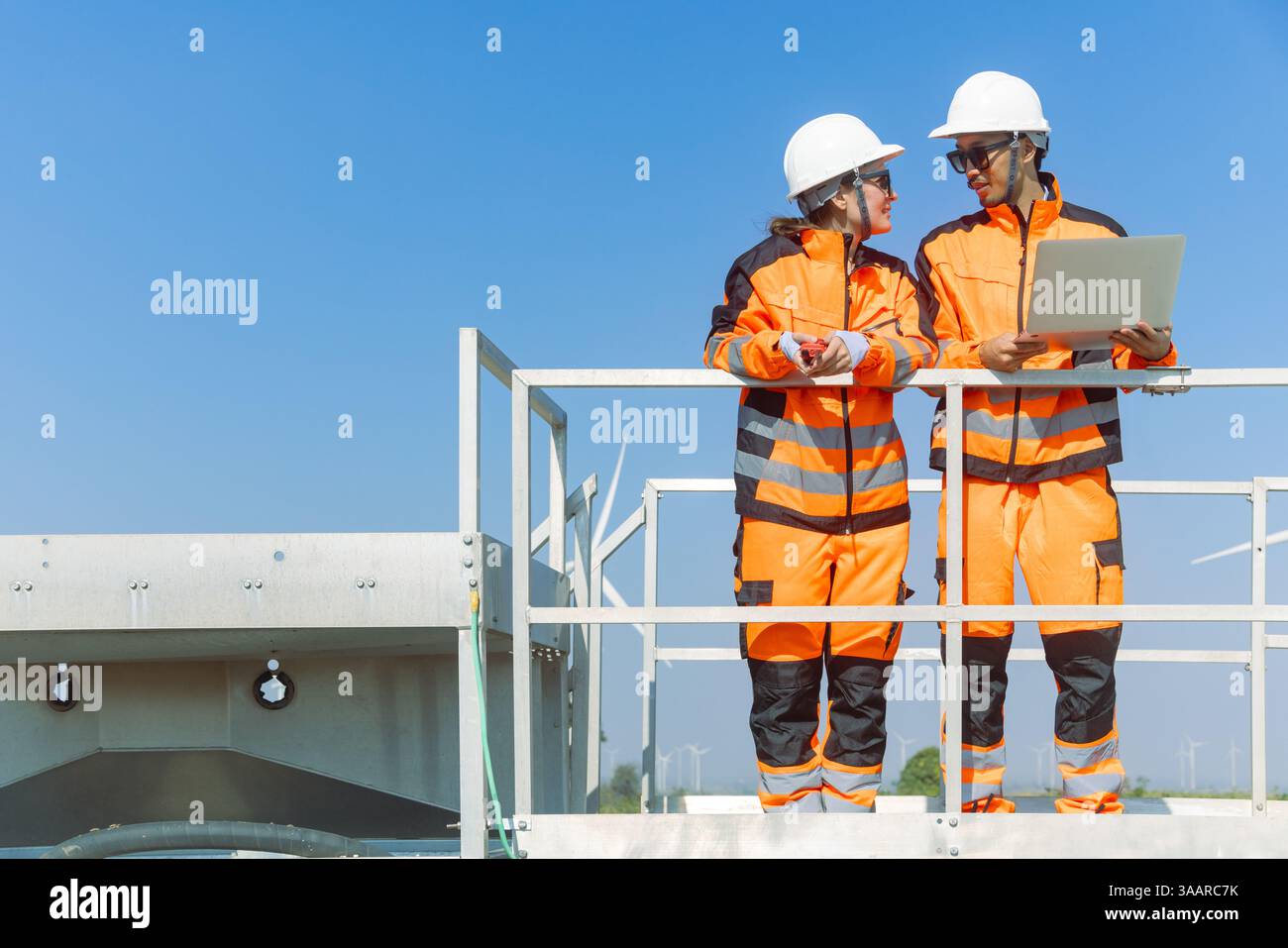 Professional Engineer worker safety working service maintenance wind ...