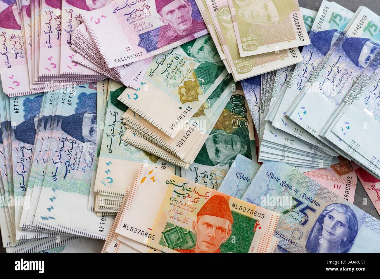 Pakistani Currency Notes of Different Denominations Stock Photo - Alamy
