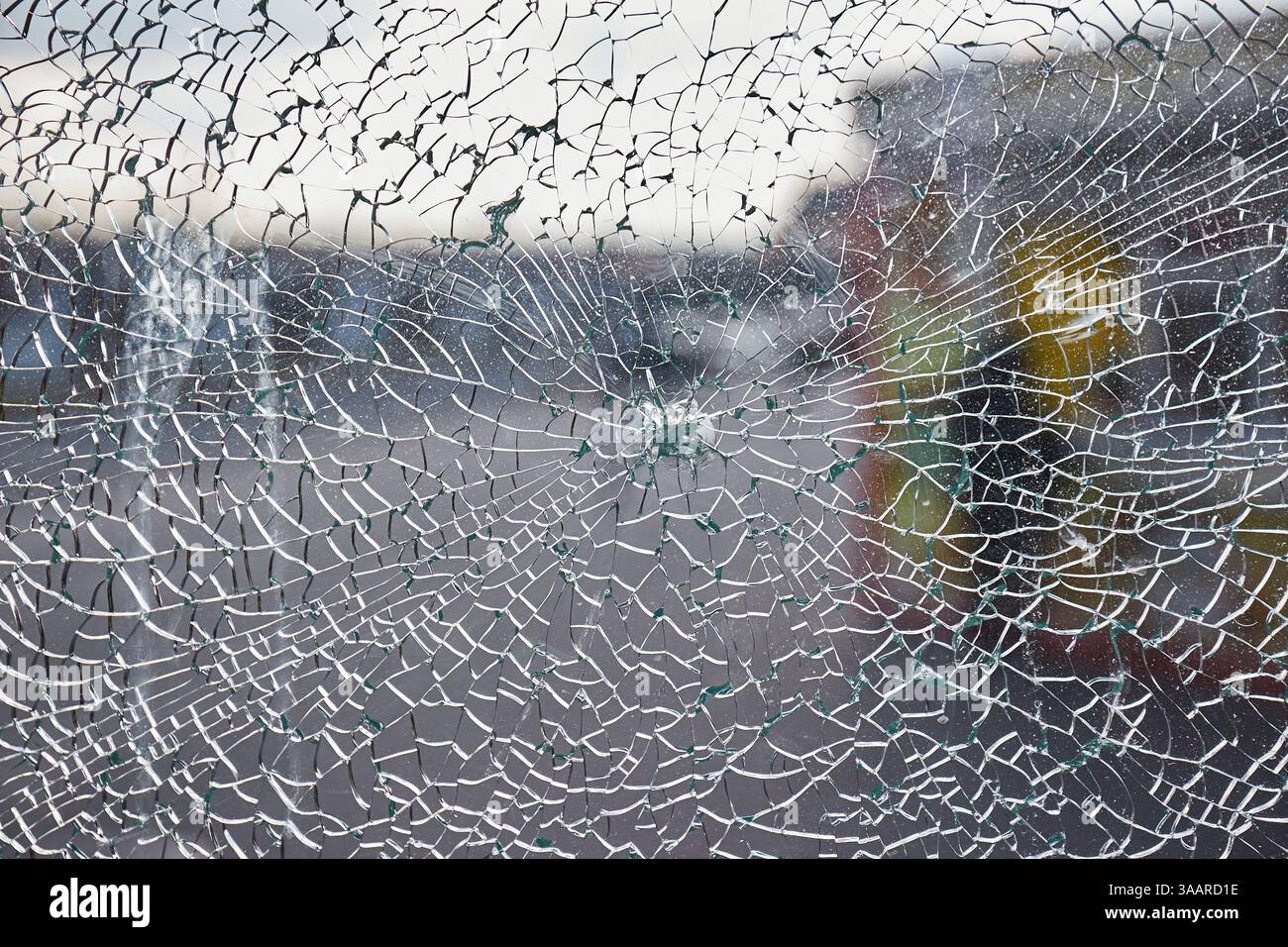 Broken glass surface crack texture Stock Photo - Alamy