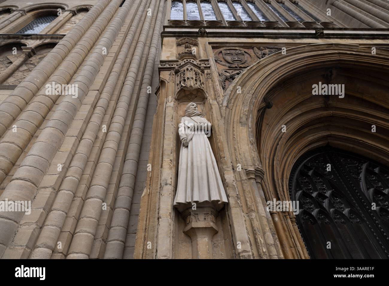 A statue of Julian of Norwich by sculptor David Holgate adorns the ...