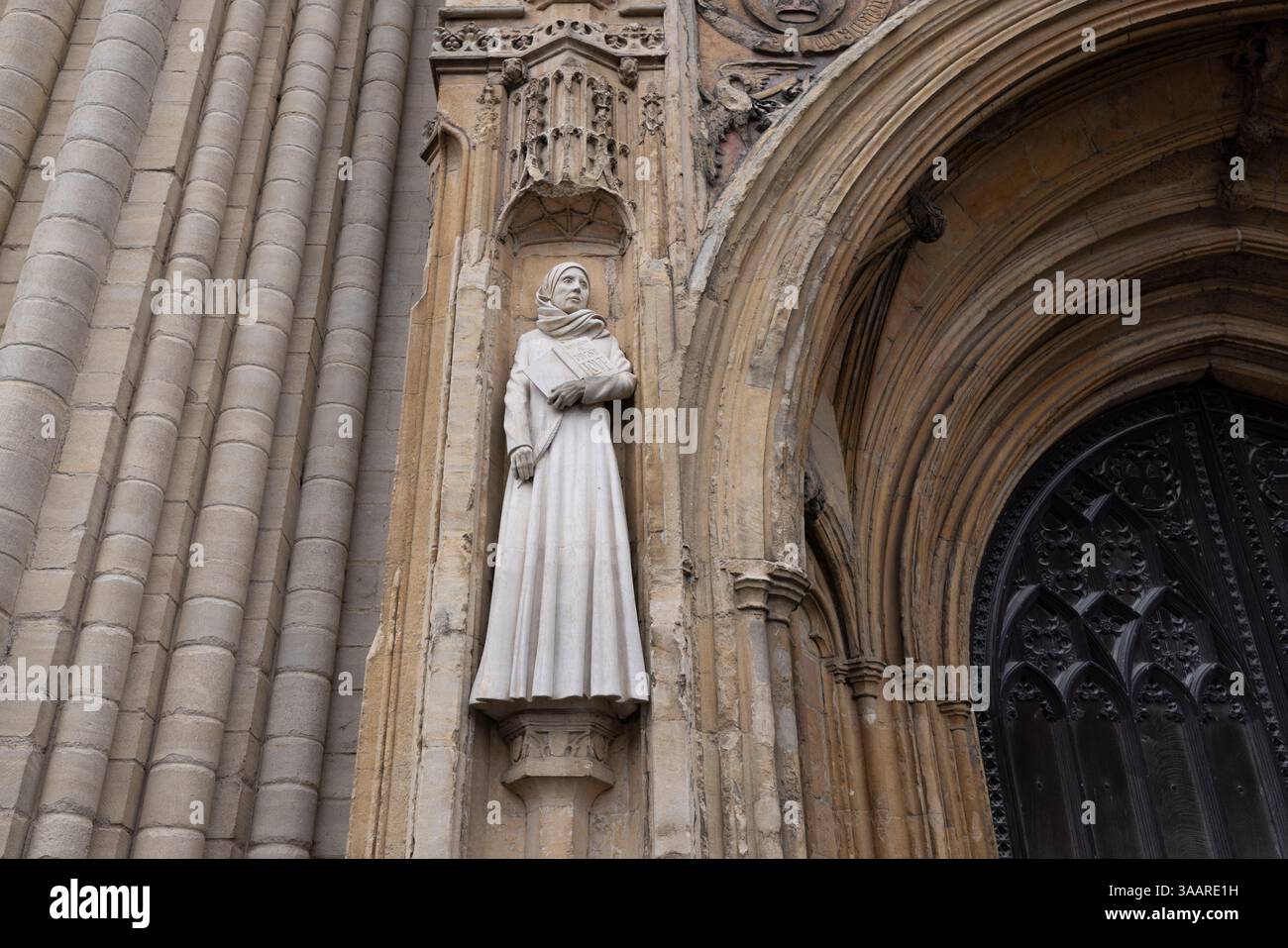 A statue of Julian of Norwich by sculptor David Holgate adorns the ...