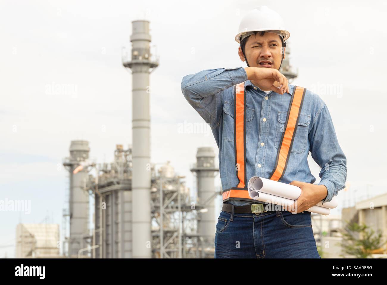 Man uncomfortable in hot weather hi-res stock photography and images ...