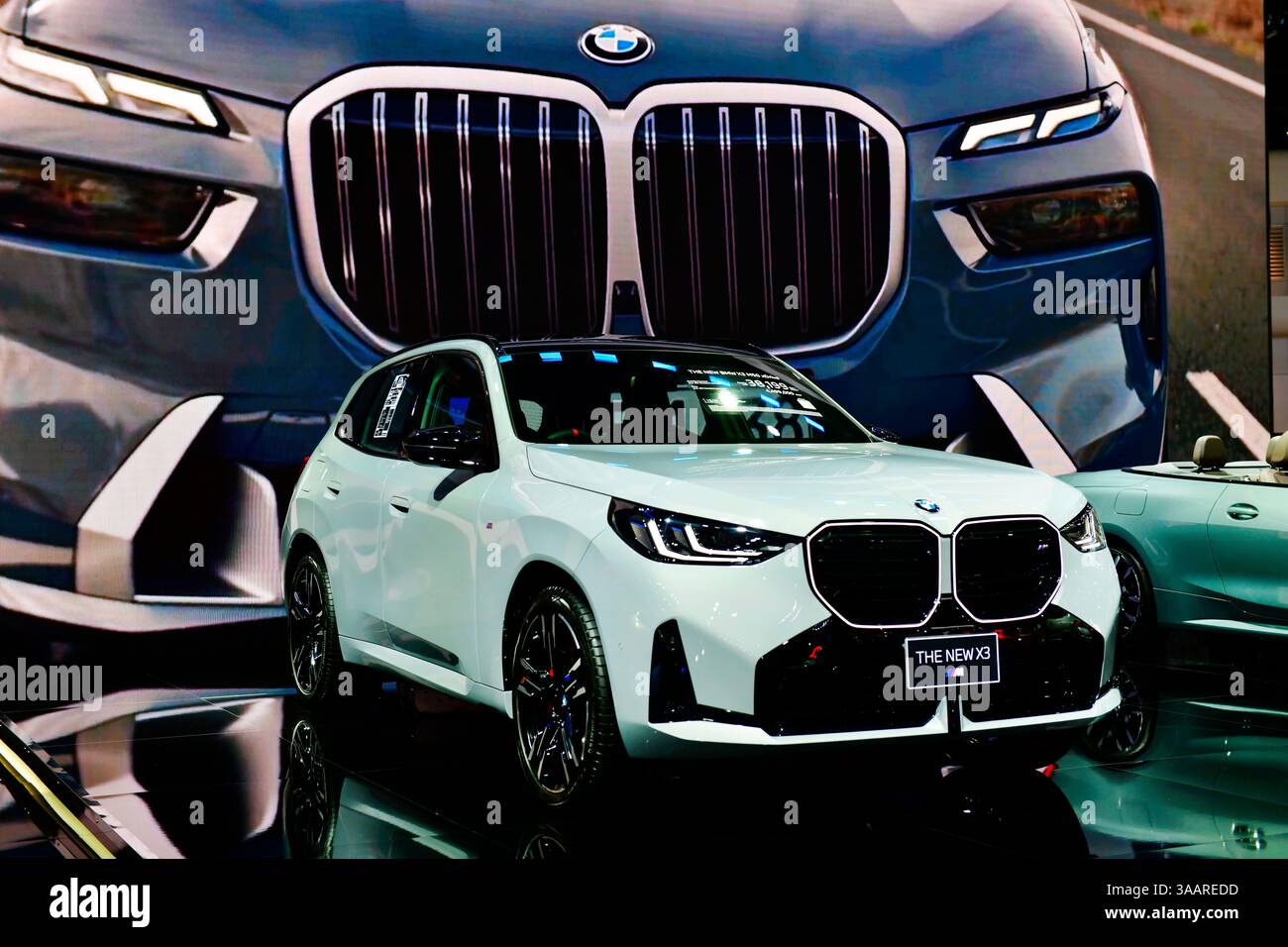 Thailand-March 26,2025:All NEW BMW X3 (G45) entrant in the small luxury ...