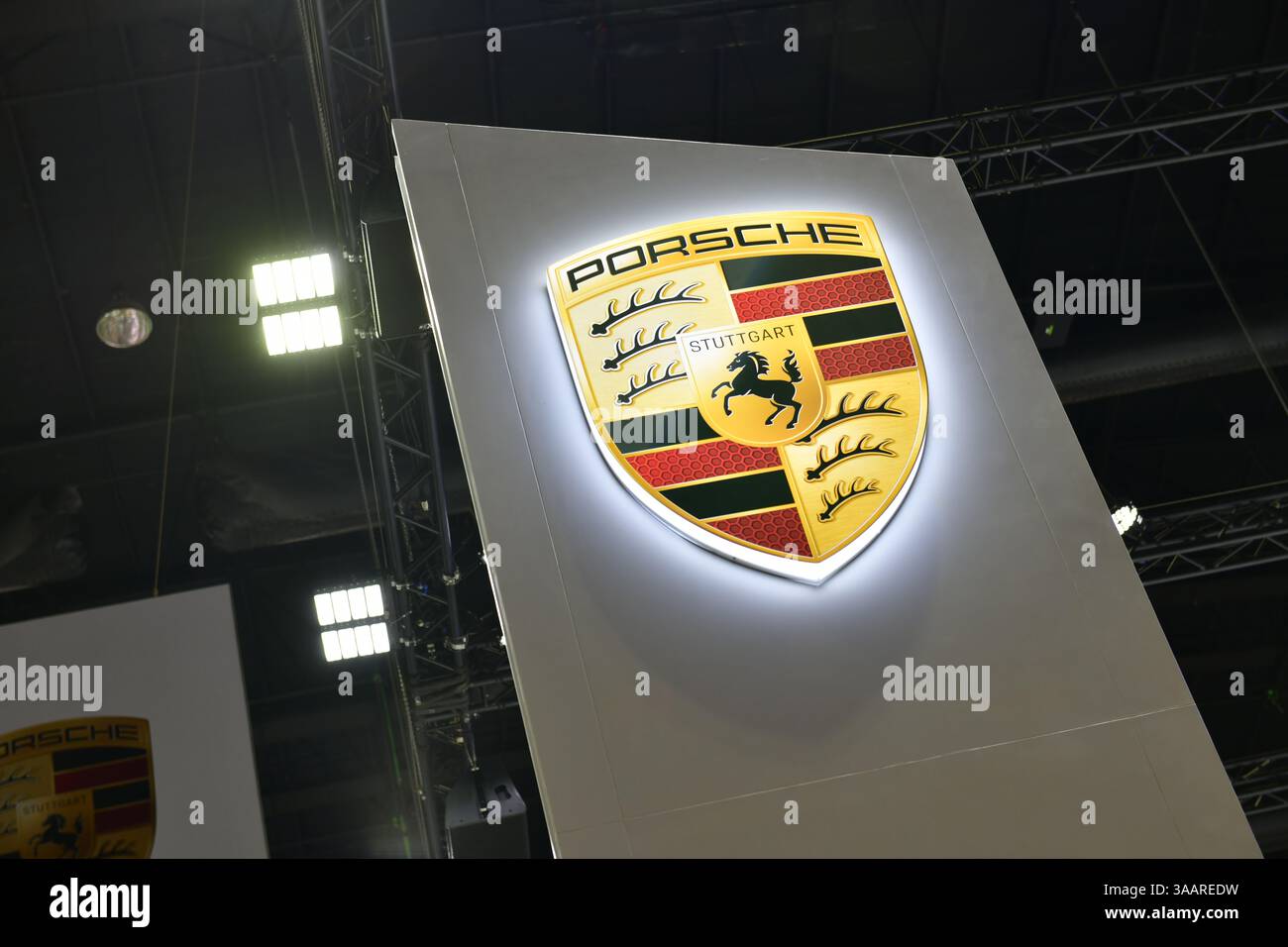 Thailand-March 26,2025: New Porsche sign logo German automobile ...