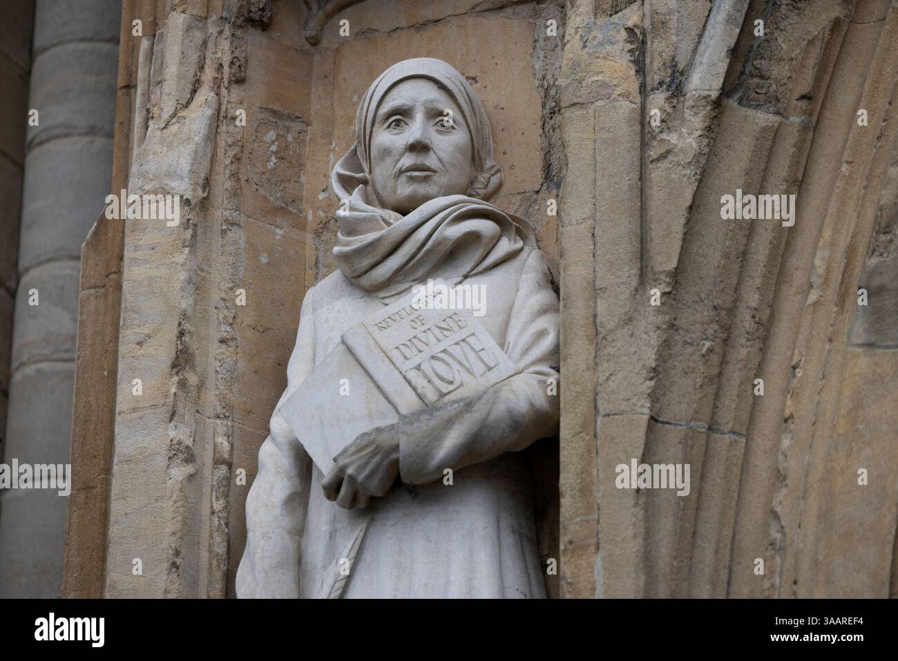 A statue of Julian of Norwich by sculptor David Holgate adorns the ...