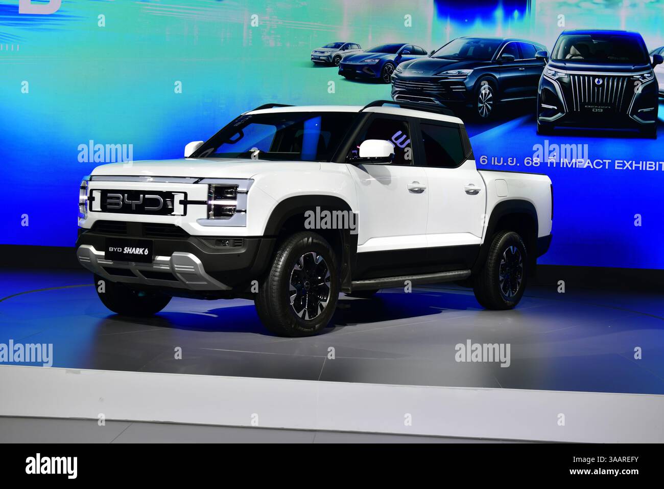 Thailand-March 26,2025: BYD Shark 6 DMO Super Hybrid Off-Road Platform ...