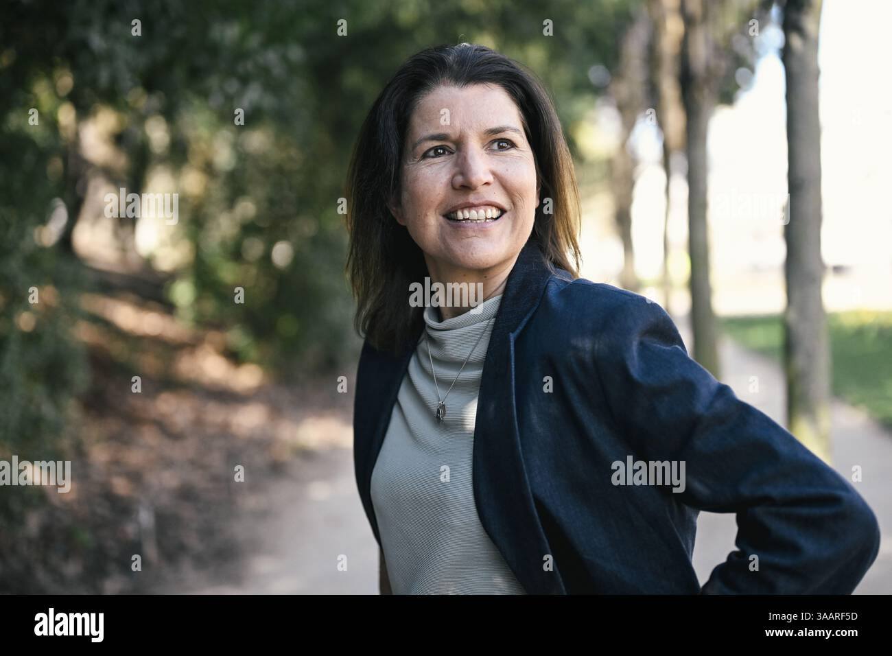 Brussels, Belgium. 01st Apr, 2025. a Valerie Van Peel poses during a ...