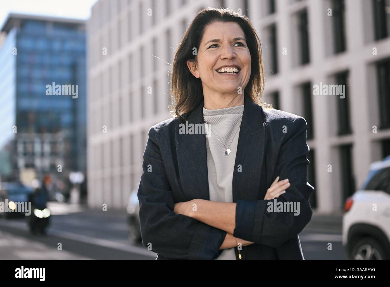 Brussels, Belgium. 01st Apr, 2025. a Valerie Van Peel poses during a ...