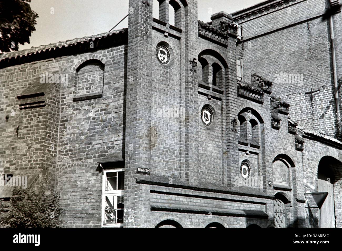 Vintage Black and White Photograph of Architectural Structure Stock ...