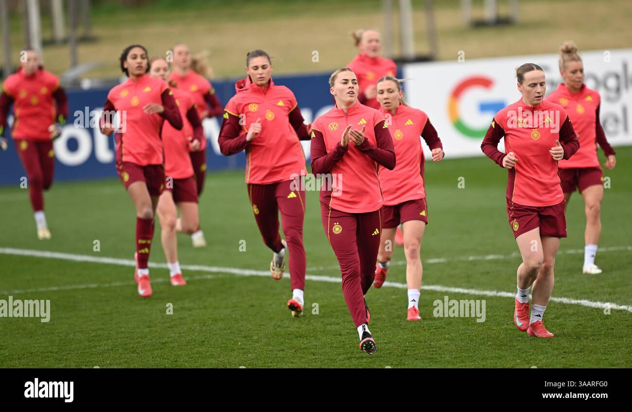 Hesse, Frankfurt, Germany. 01 April 2025, Hesse, Frankfurt/Main: Soccer ...