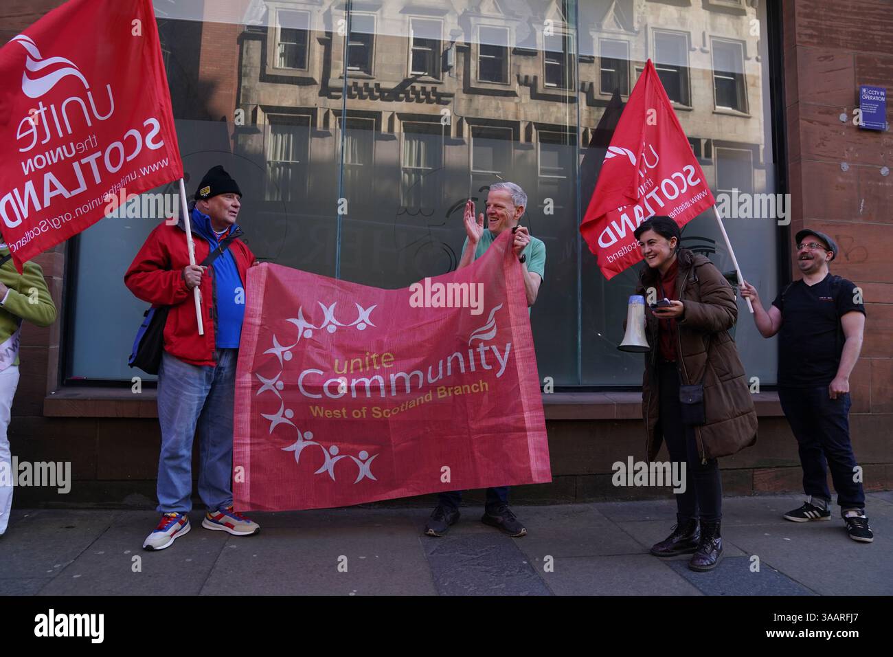 Unite union members take part in national day of action over energy ...