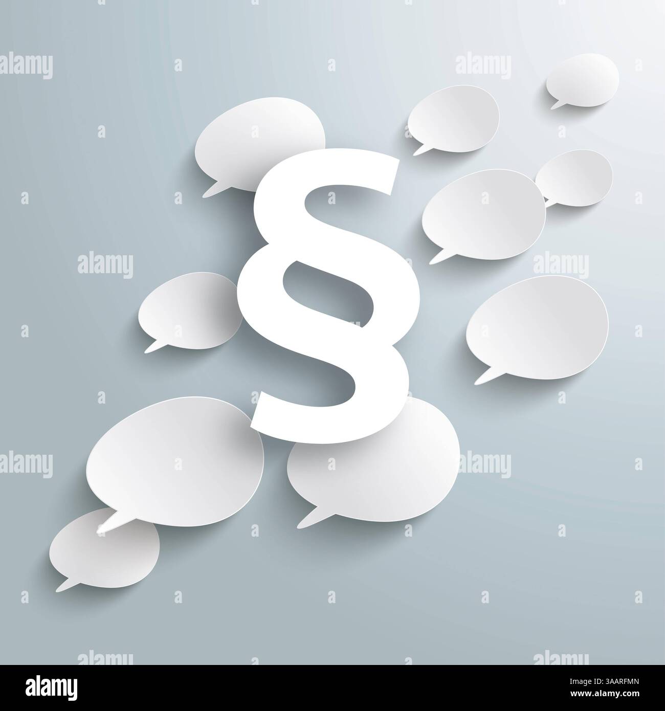White Bevel Speech Bubbles Paragraph Infographic with bevel speech ...
