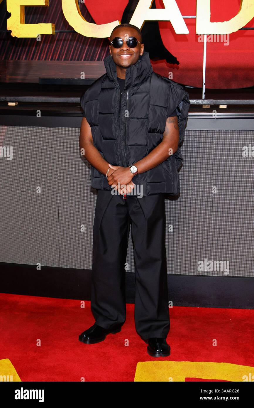 Mexico City, Mx. 31st Mar, 2025. Miles Caton attends Sinners Mexico ...