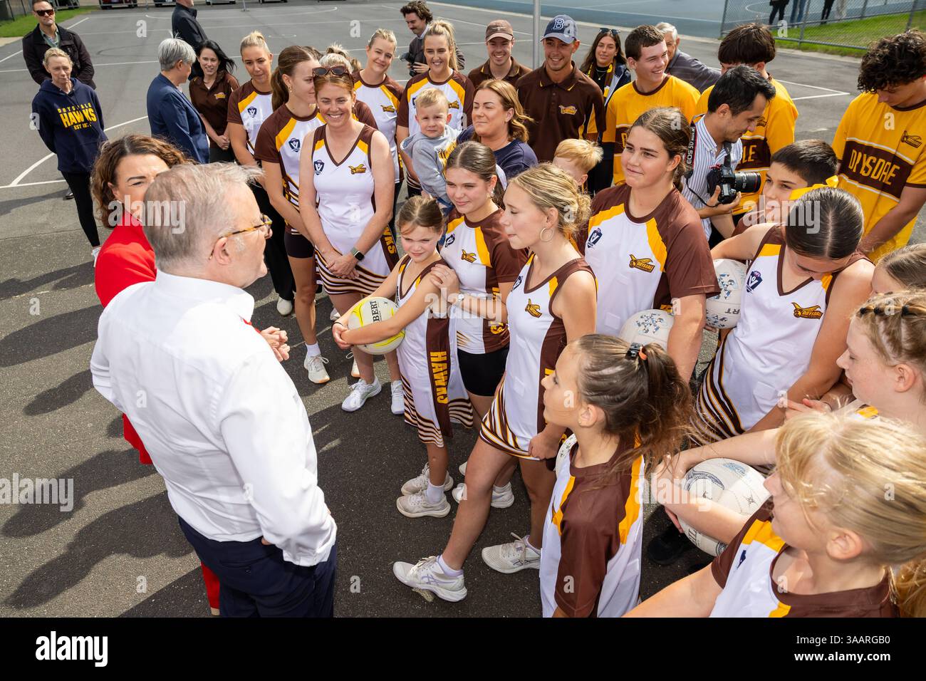 ELECTION25 ANTHONY ALBANESE CAMPAIGN Australian Prime Minister Anthony Albanese and the Labor ...