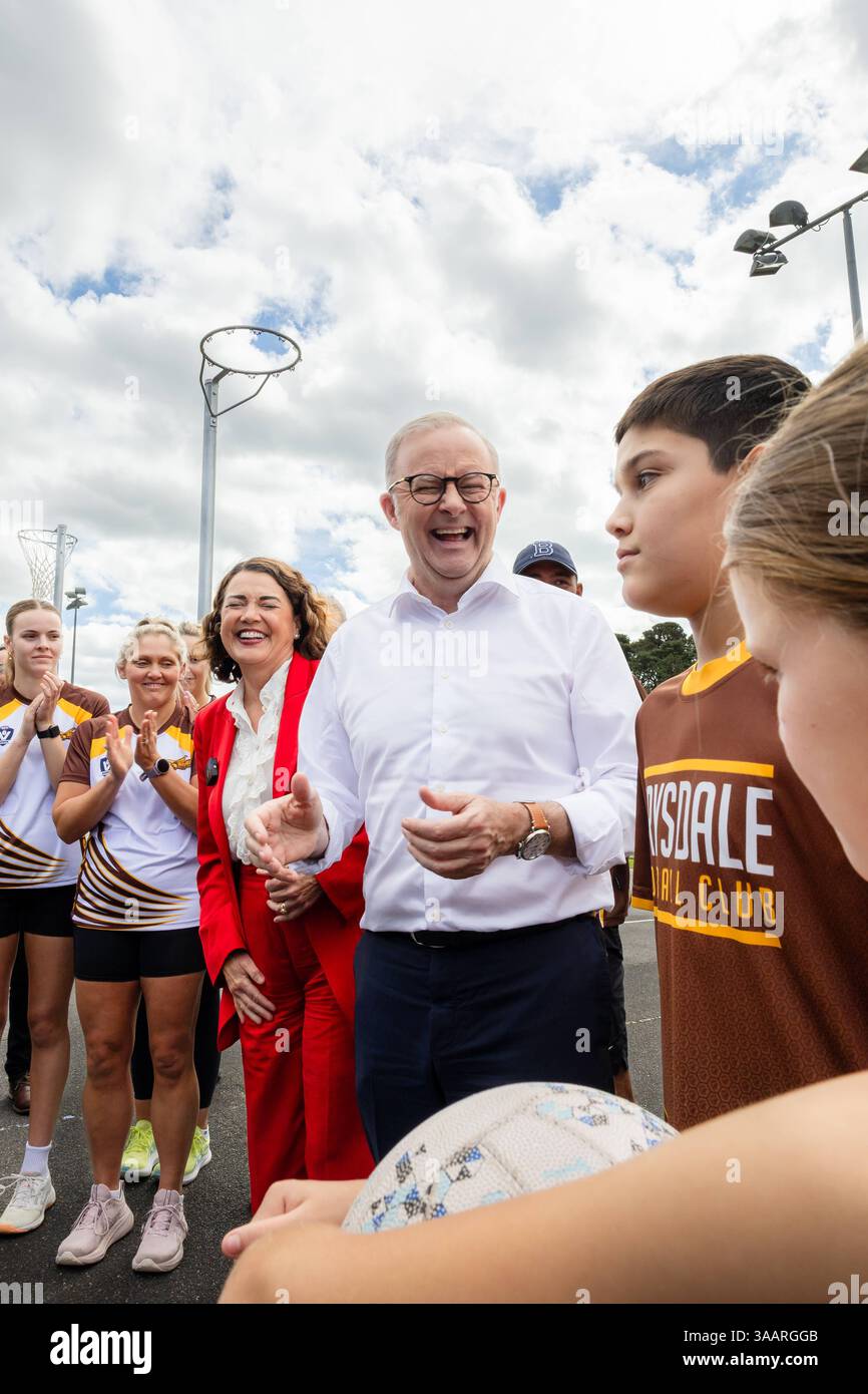 ELECTION25 ANTHONY ALBANESE CAMPAIGN Australian Prime Minister Anthony Albanese and the Labor ...