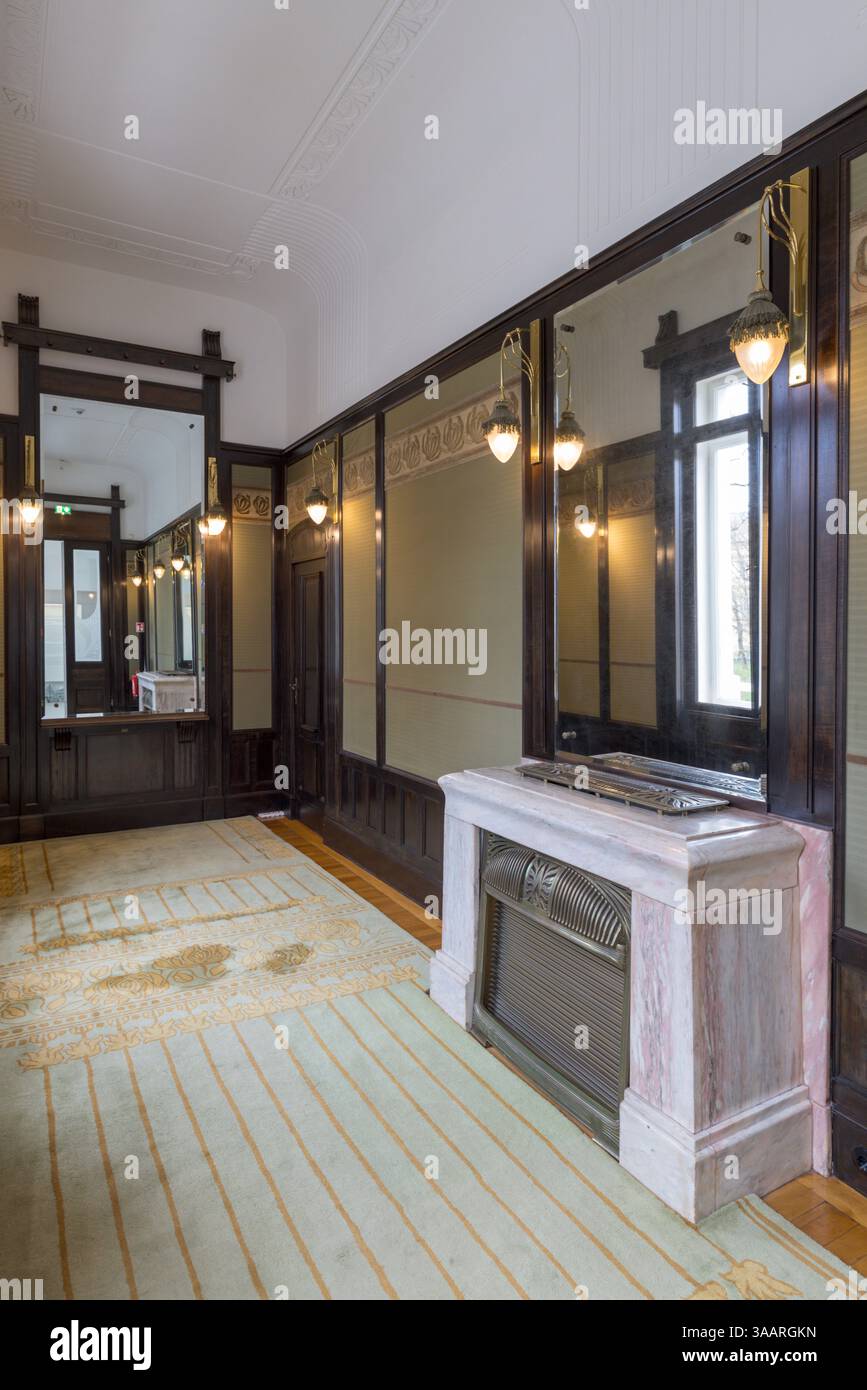 anteroom, Otto Wagner Hofpavillon (imperial pavilion), art nouveau style, 1899, Hietzing, Vienna ...