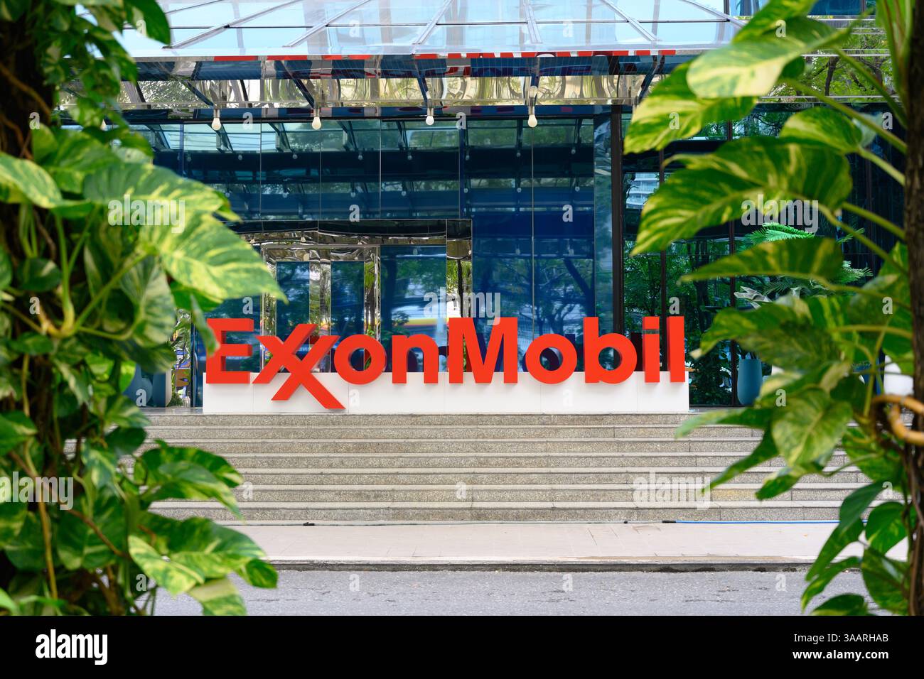 Bangkok, Thailand. March 13th 2025. Exxon Mobil Limited, Global ...