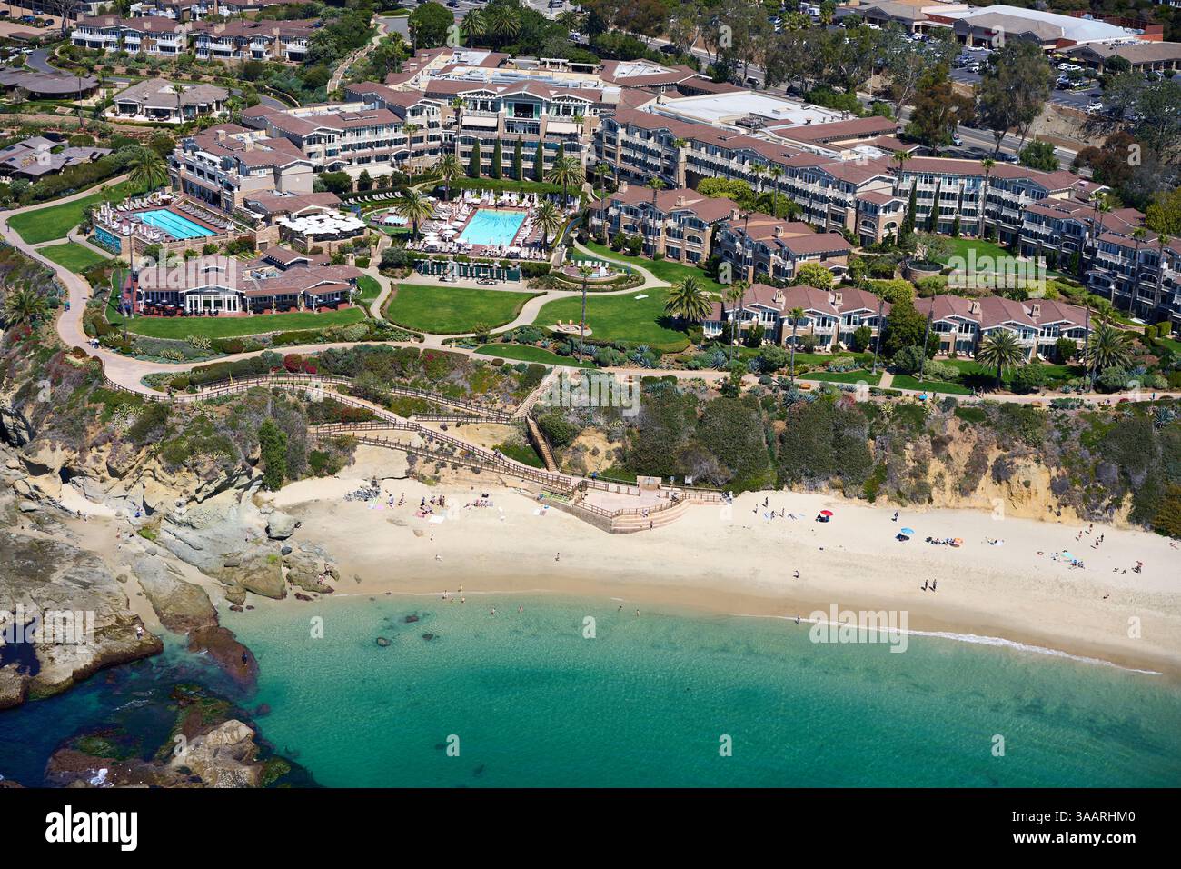 AERIAL VIEW. Montage Laguna Beach: a luxurious hotel in an idyllic ...