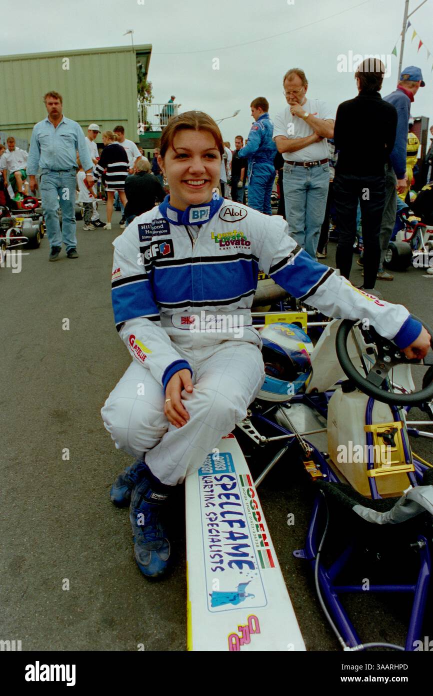 British professional racing driver Katherine Legge who competes mainly ...