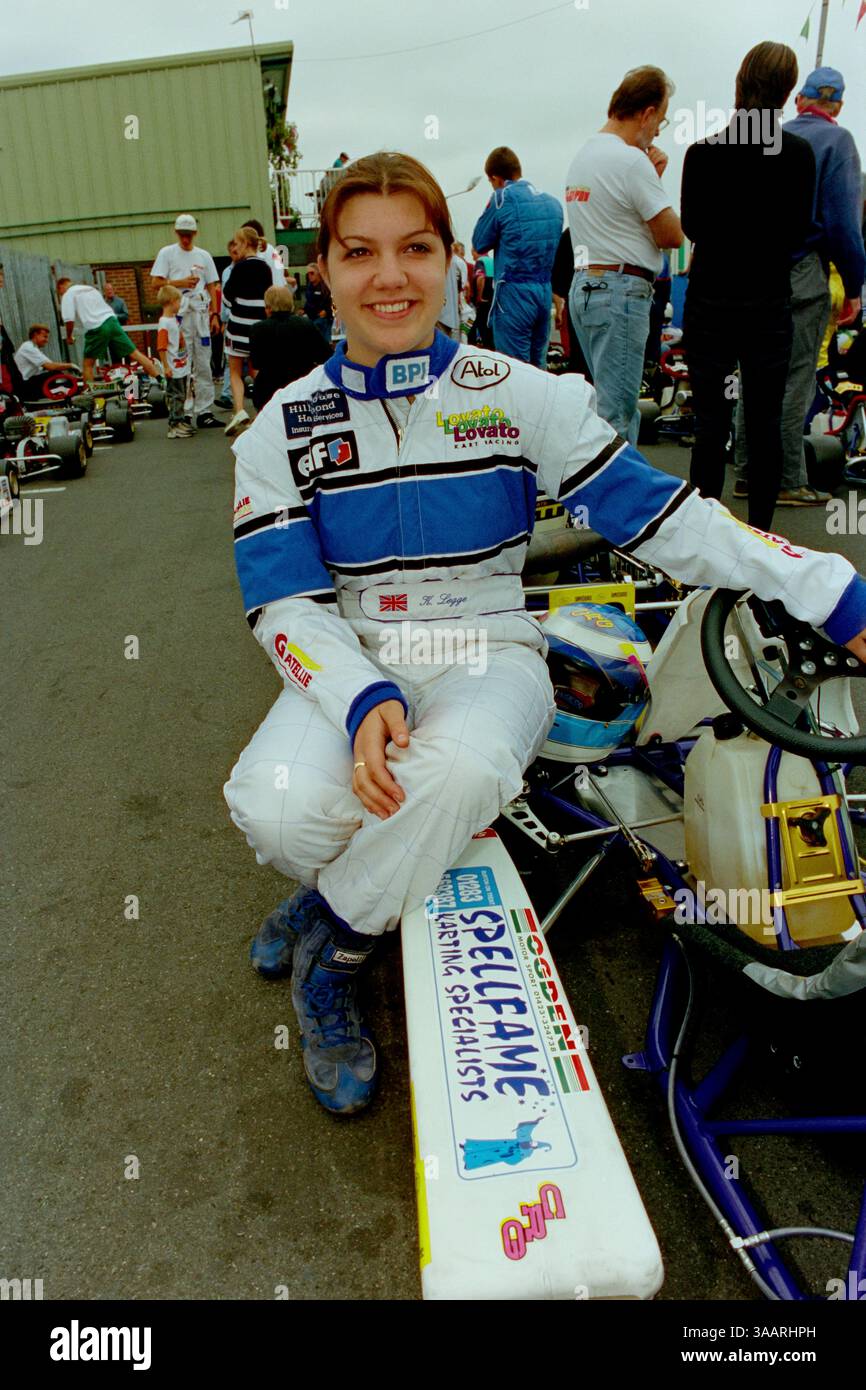 British professional racing driver Katherine Legge who competes mainly ...