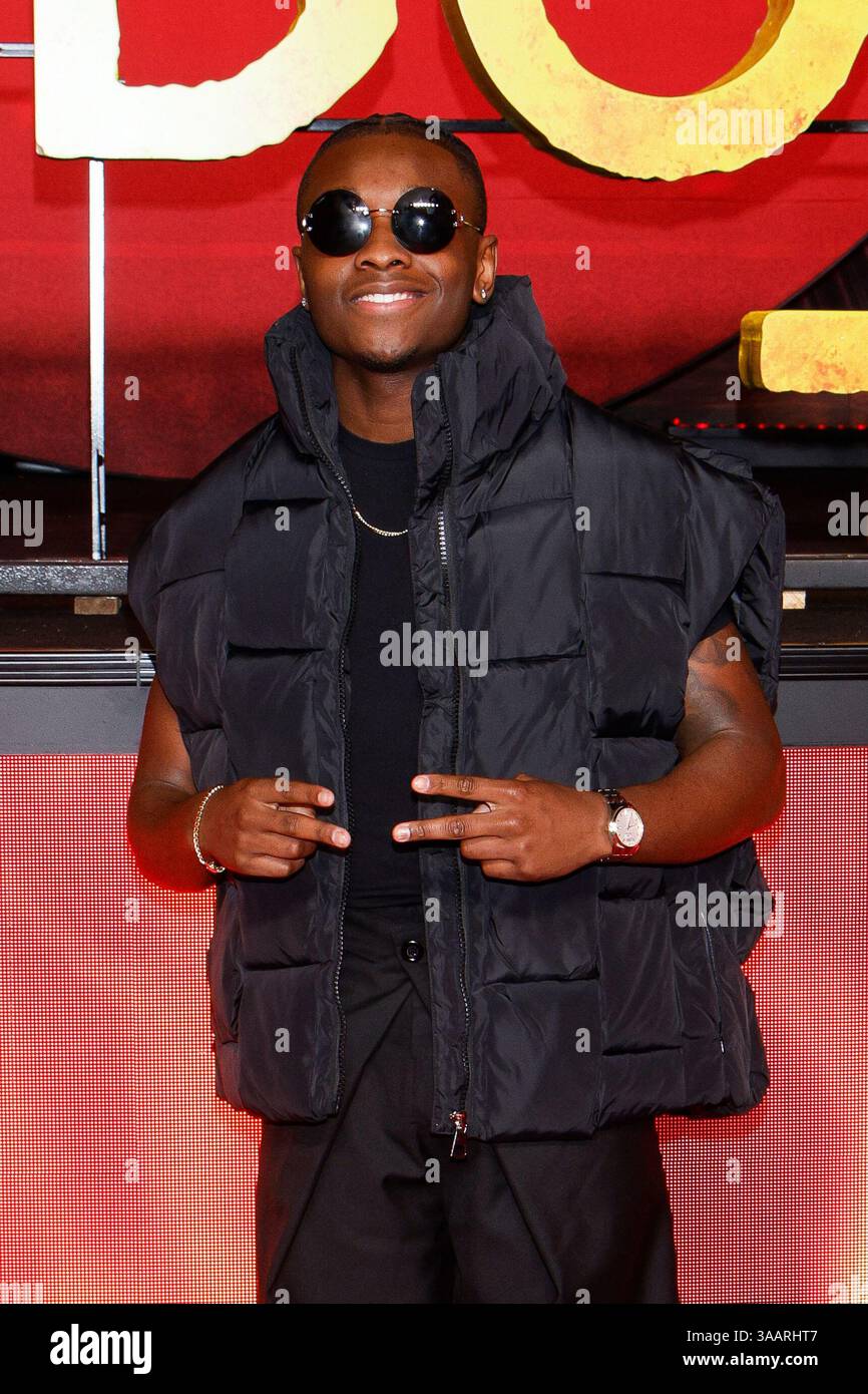 Mexico City, Mx. 31st Mar, 2025. Miles Caton attends Sinners Mexico ...