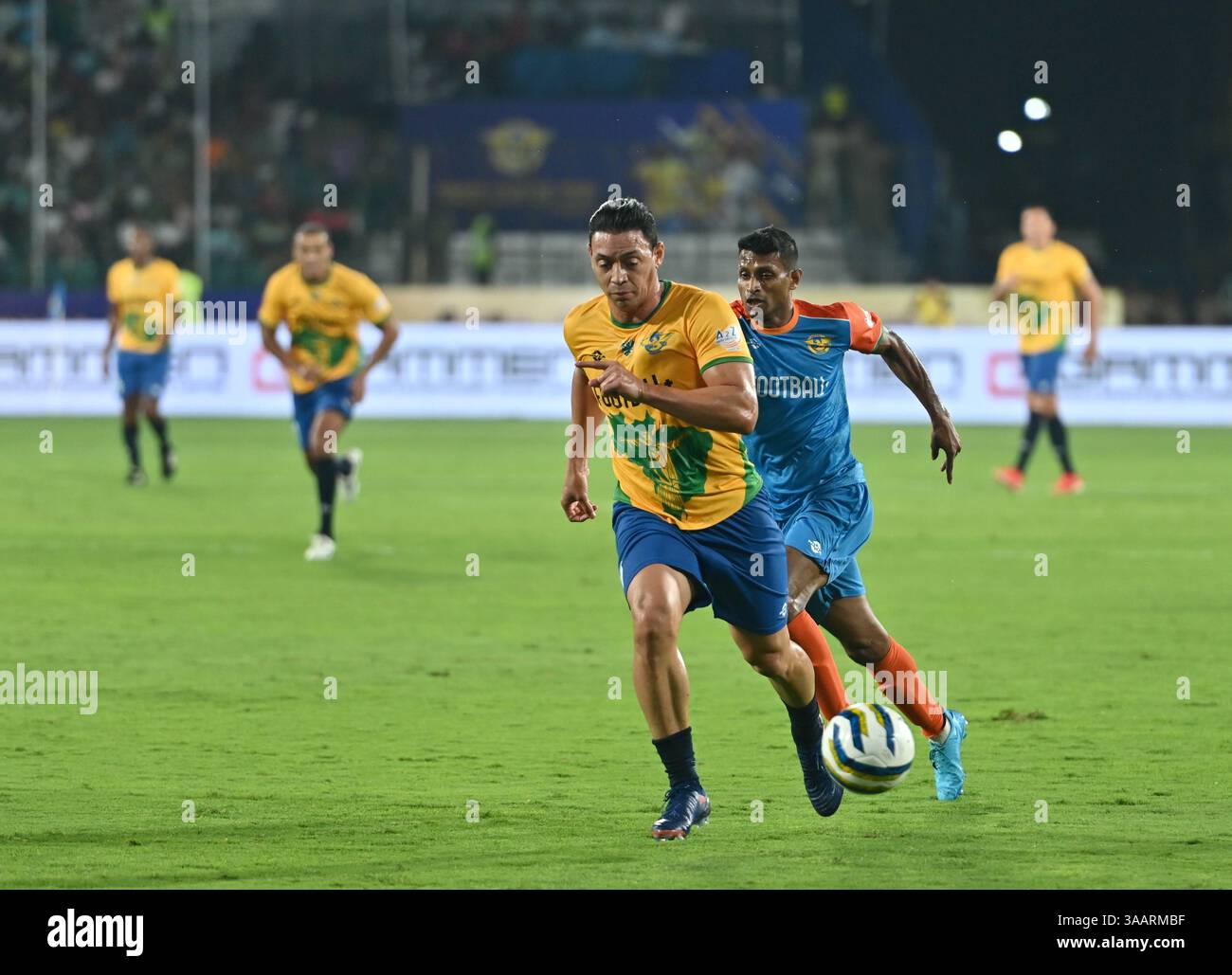Chennai, India. 30th March, 2025. Brazil Legends Triumph Over India All ...