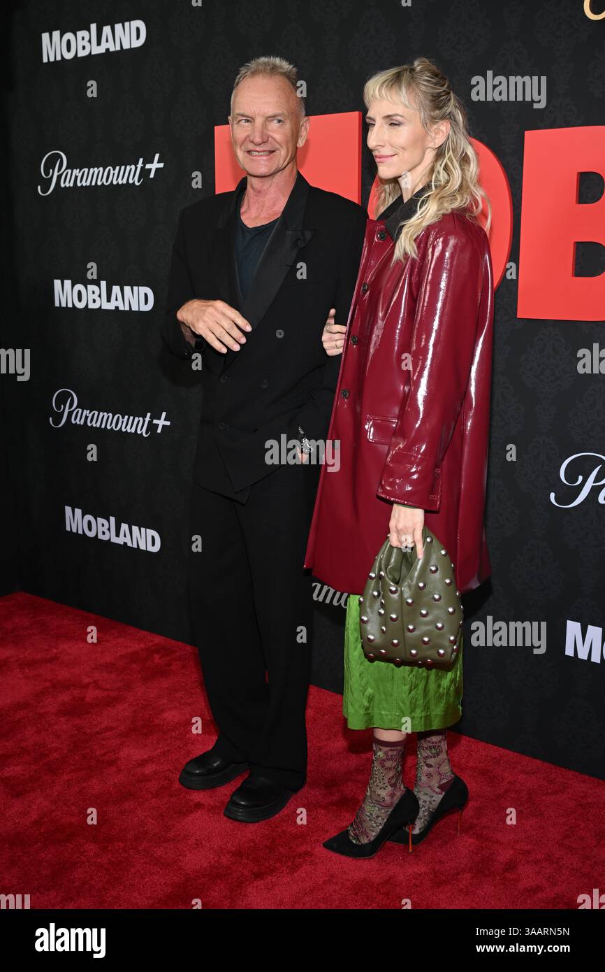 Sting and Mickey Sumner Stock Photo - Alamy