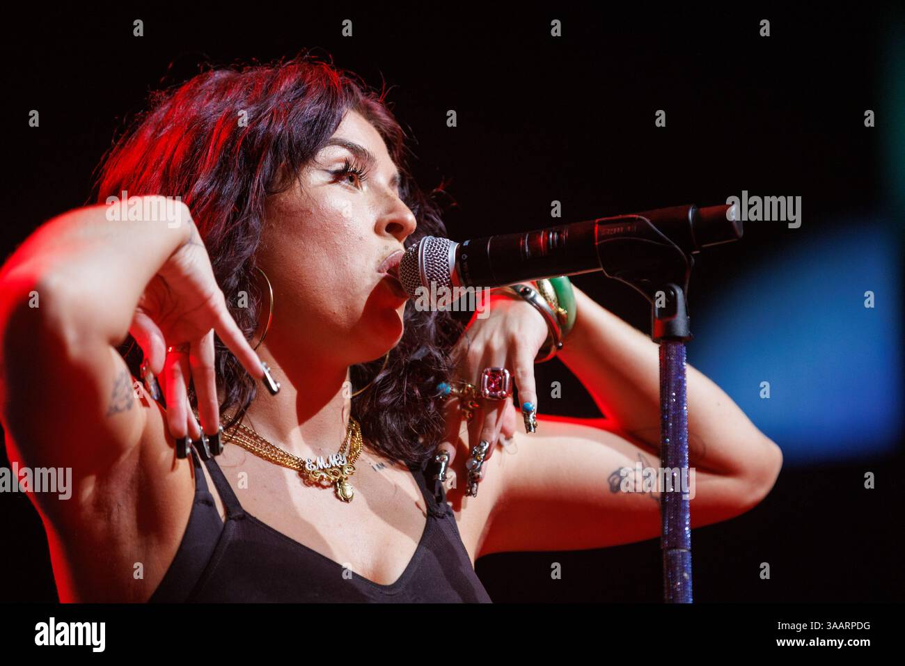 Allentown, USA. 31st Mar, 2025. Emmy Meli performs at Archer Music Hall ...