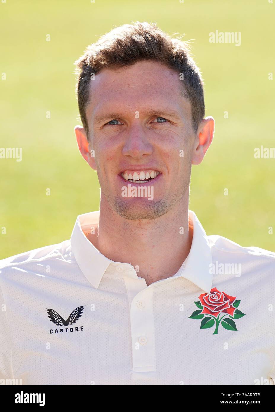 Lancashire's Will Williams poses for a portrait, during a photocall at ...