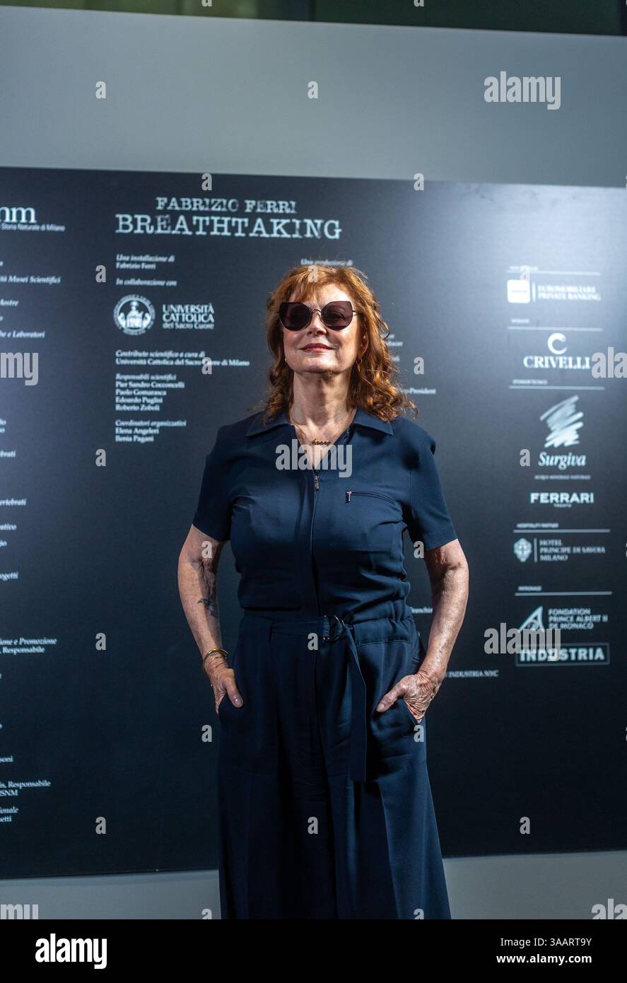 Milano, Italia. 01st Apr, 2025. Susan Sarandon alla Presentazione dell ...