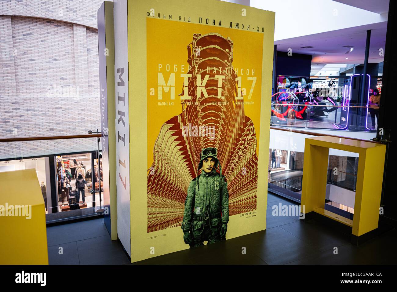Lviv, Ukraine - March 31, 2025: Sci-fi movie Mickey 17 poster on ...