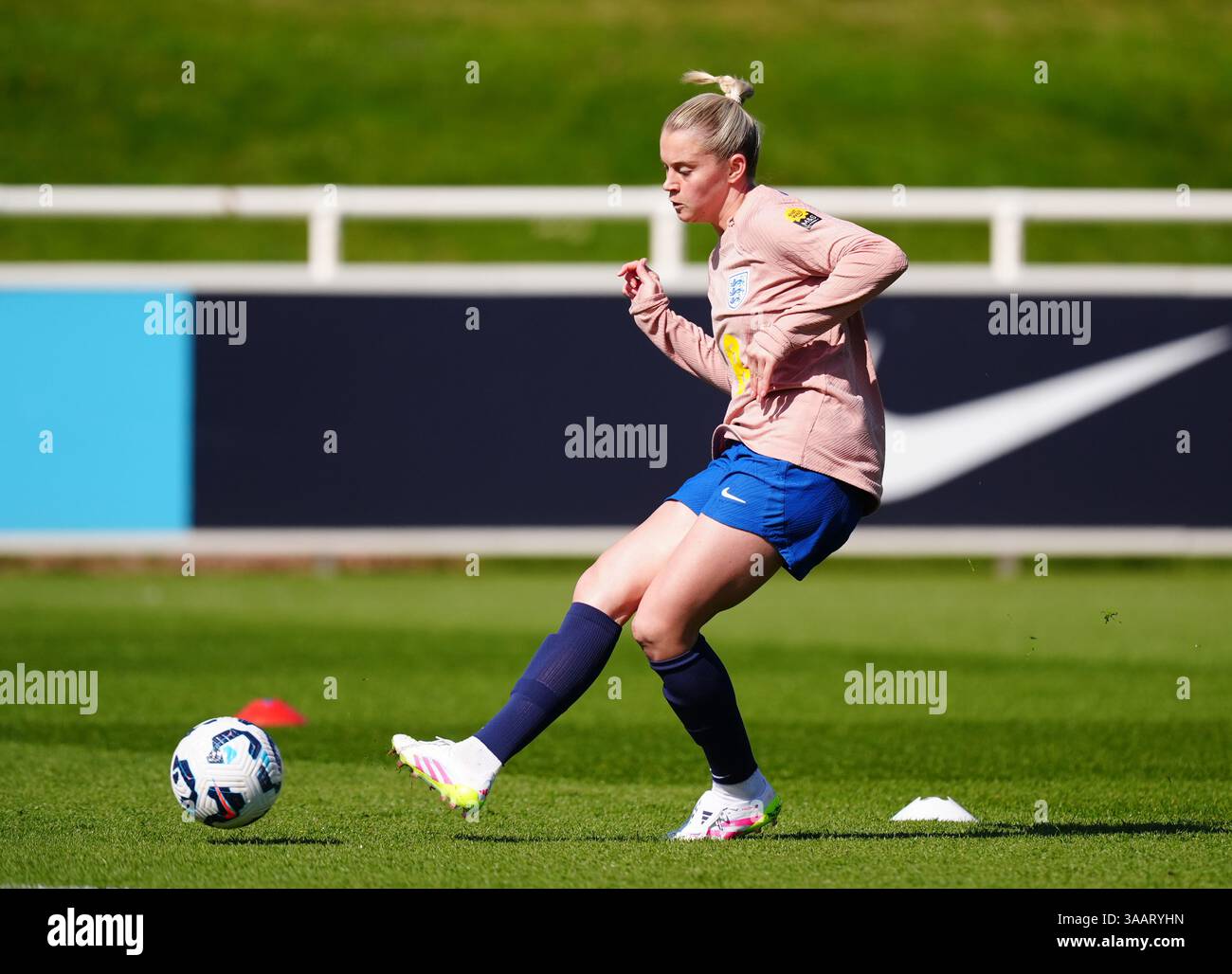 England's Alessia Russo during a training session at St George's Park ...
