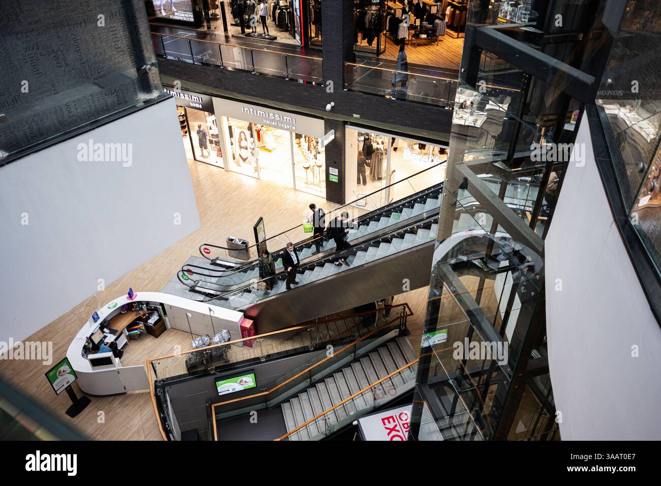 Lviv, Ukraine - March 31, 2025: Interior of Forum Lviv modern shopping ...