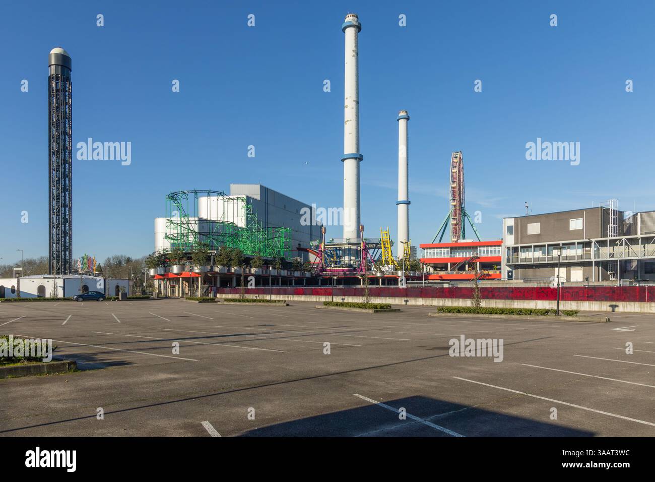 Rotterdam, the Netherlands. 02 February 2025. Rotterdam amusement park ...