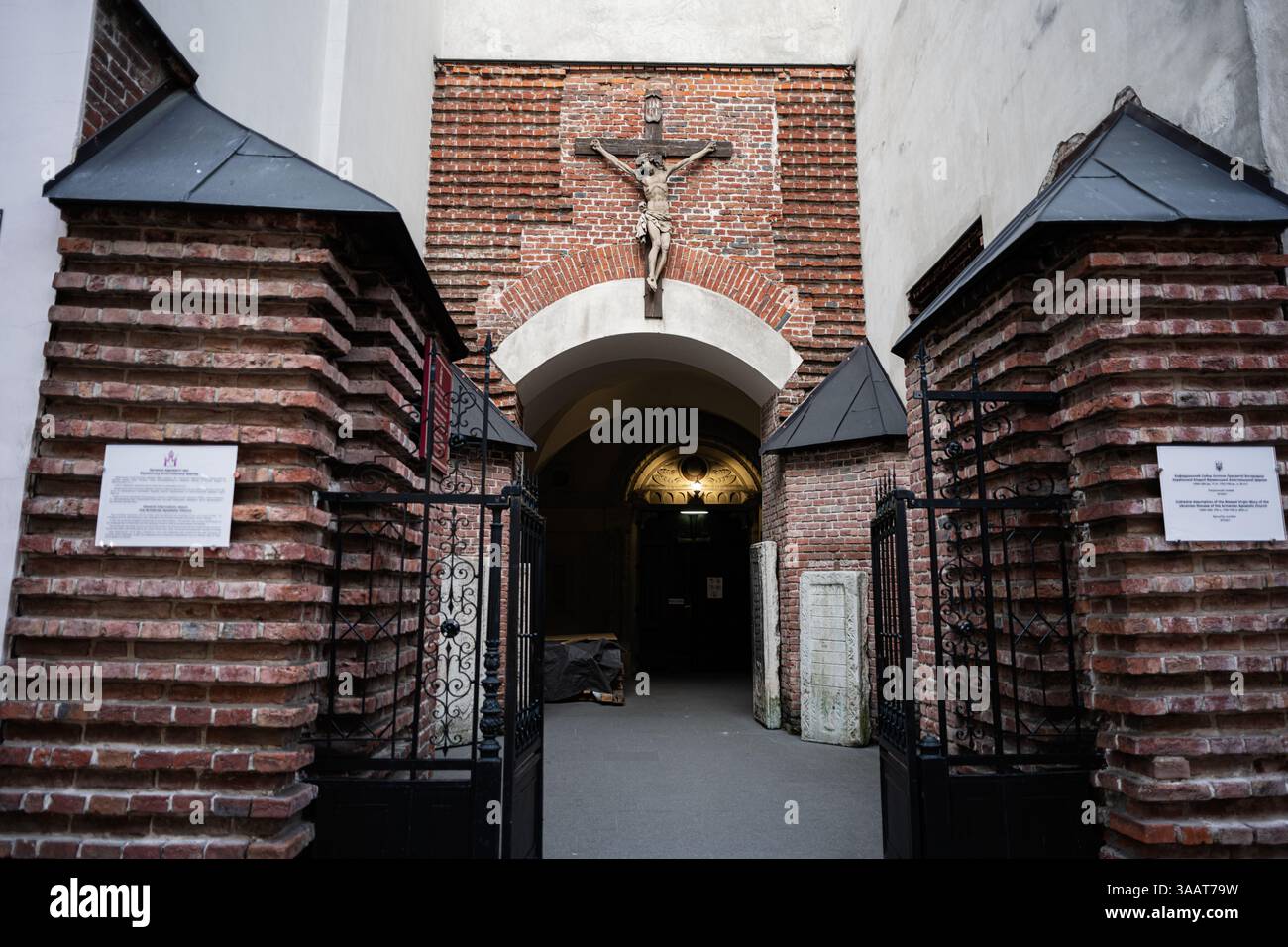 Lviv, Ukraine - March 31, 2025: The Armenian Cathedral of the Blessed ...