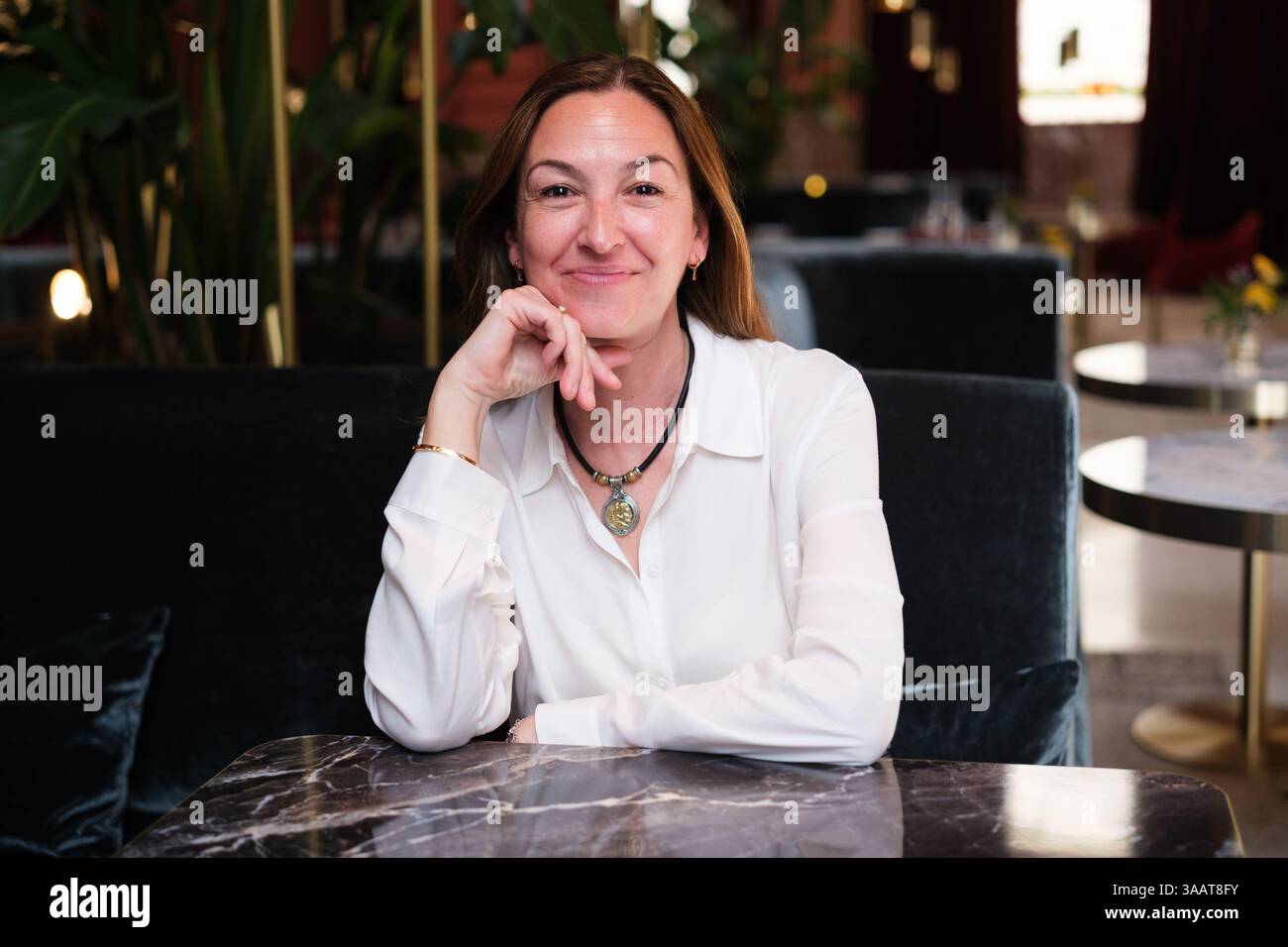 Writer Desiree Ruiz poses during the portrait session during the ...