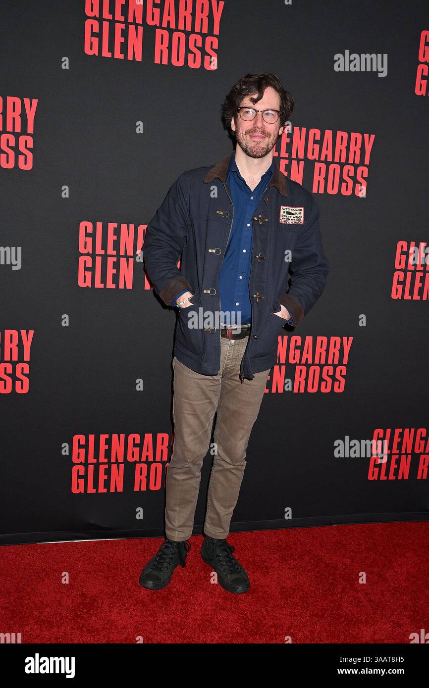 John Gallagher, Jr attends the "GLENNGARRY GLEN ROSS" Broadway Opening ...