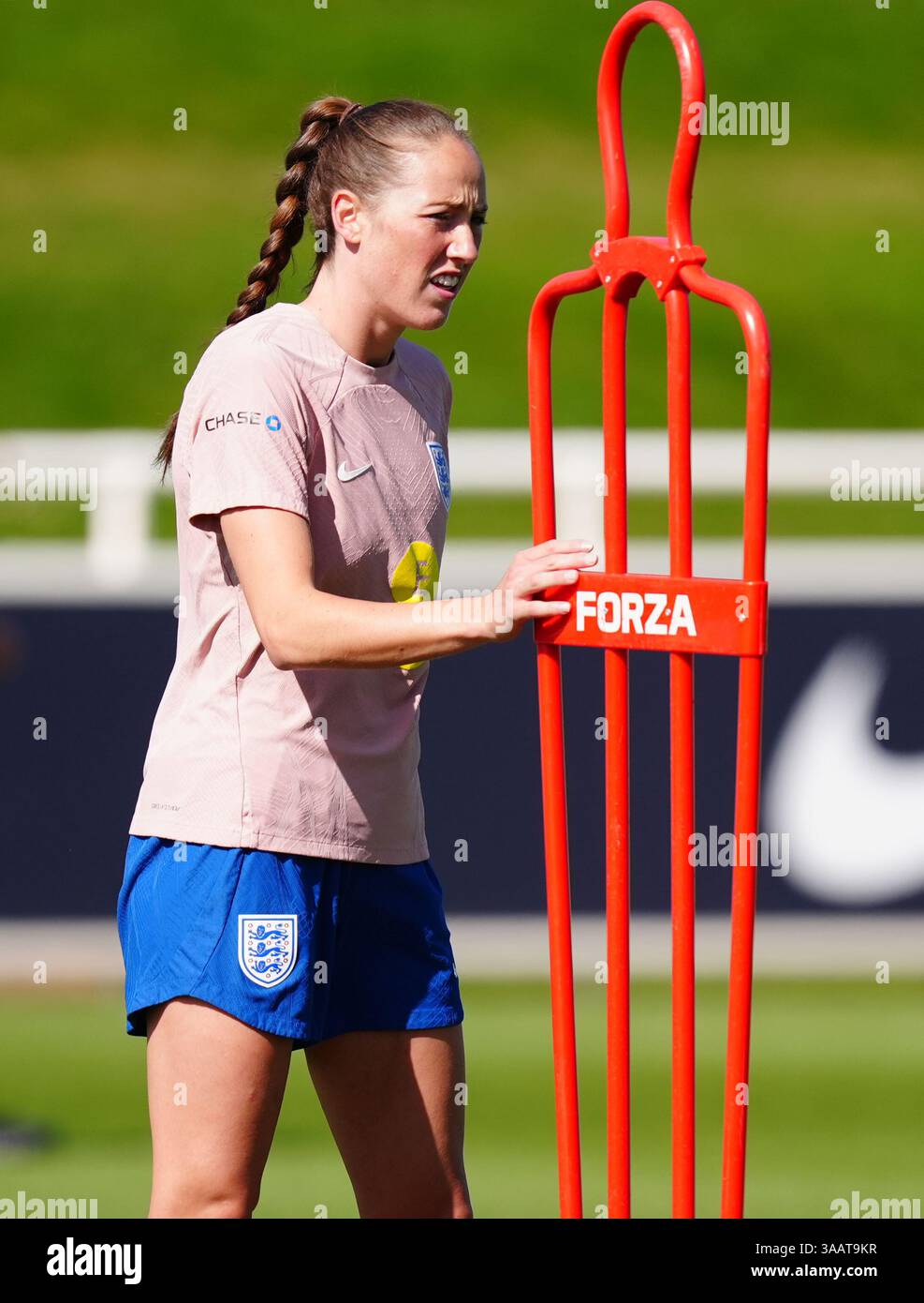 England's Lucy Parker during a training session at St George's Park ...