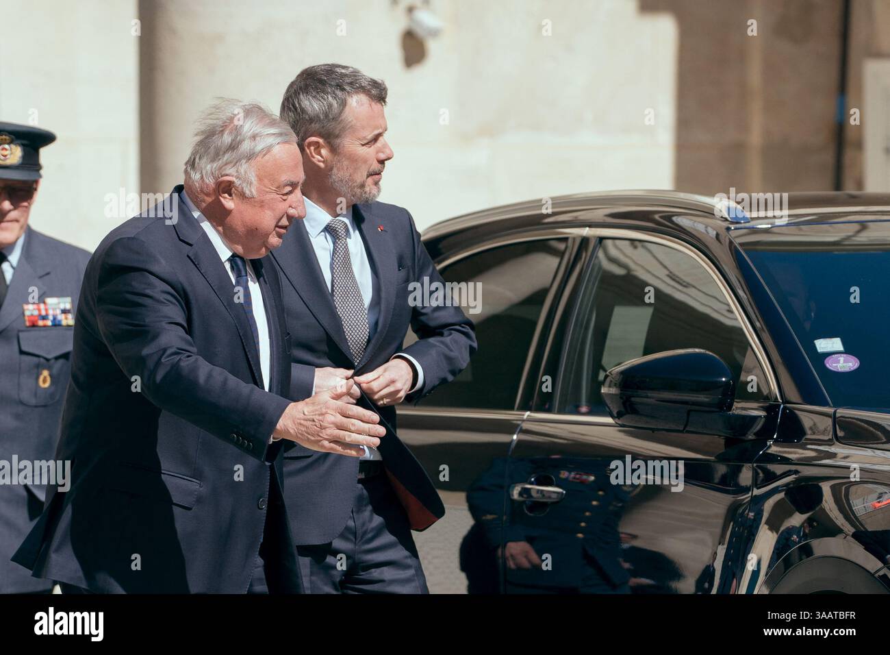 French Senate President Gerard Larcher receives King Frederik X of ...