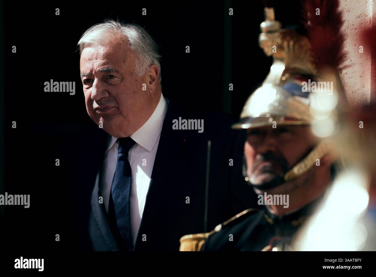 French Senate President Gerard Larcher receives King Frederik X of ...