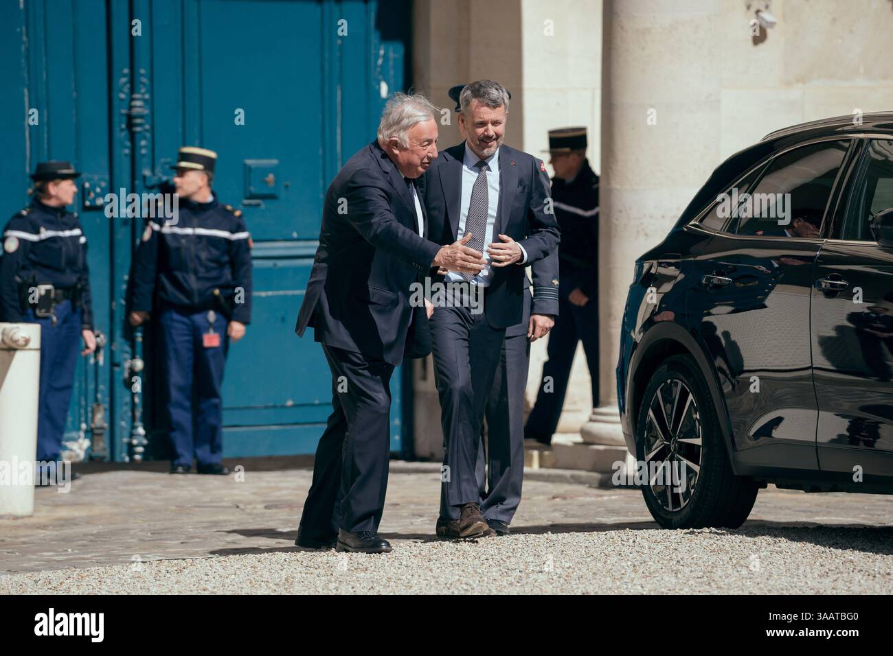 French Senate President Gerard Larcher receives King Frederik X of ...