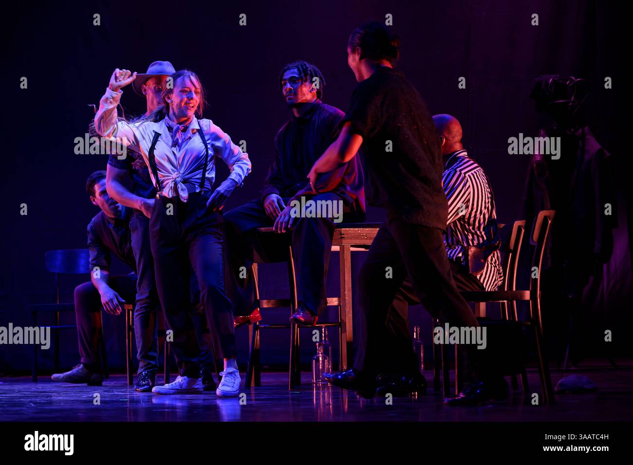 Dance N’Speak Easy, wanted posse Underbelly, McEwan Hall Stock Photo ...