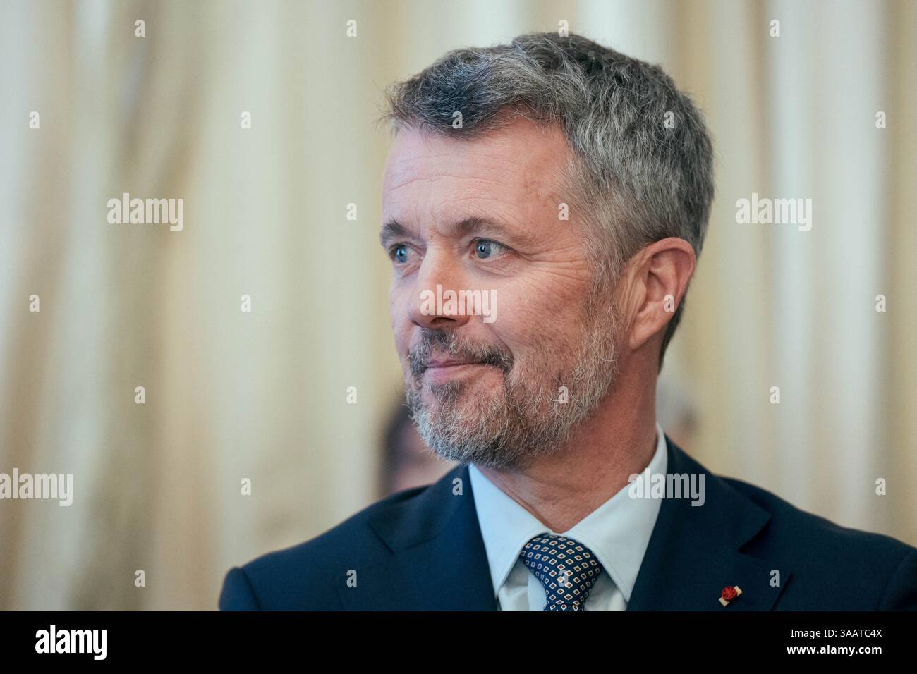 French Senate President Gerard Larcher receives King Frederik X of ...